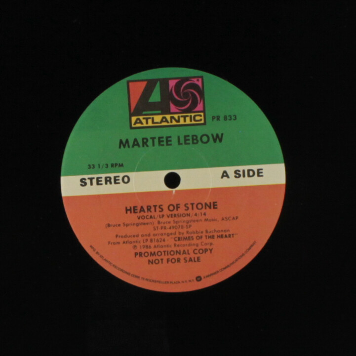 MARTEE LEBOW: hearts of stone / same ATLANTIC 12" Single 33 RPM | eBay