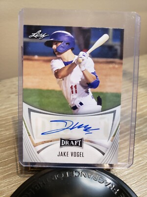 JAKE VOGEL AUTO 2021 Leaf Draft Baseball XRC #BA-JV1 Los Angeles ...