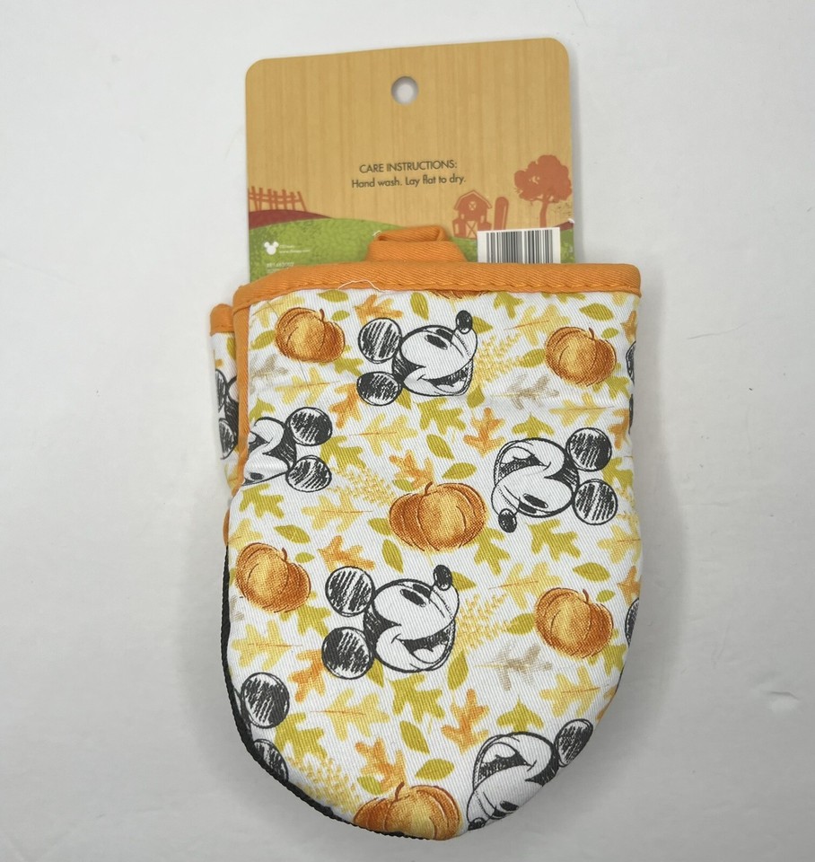 Disney Mickey Mouse Harvest Fall Autumn Oversized Mini Oven Mitts - 2 ...
