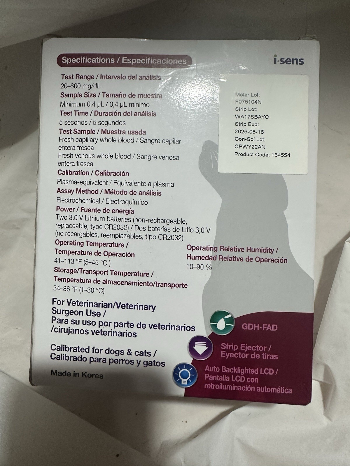 VETMATE for Diabetic Blood Glucose Meter Monitor System for Dog And Cat ...