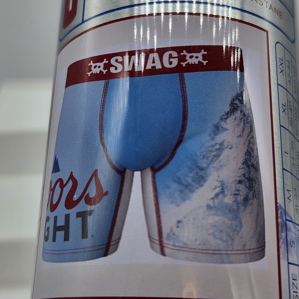 Coors Light Beer Swag Boxer Briefs in GIFT CAN, Men's Size SMALL ...