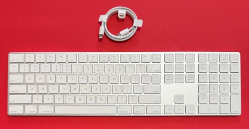 Apple Magic A1843 Magic Keyboard W/ Numeric Keys White Fully Tested ...