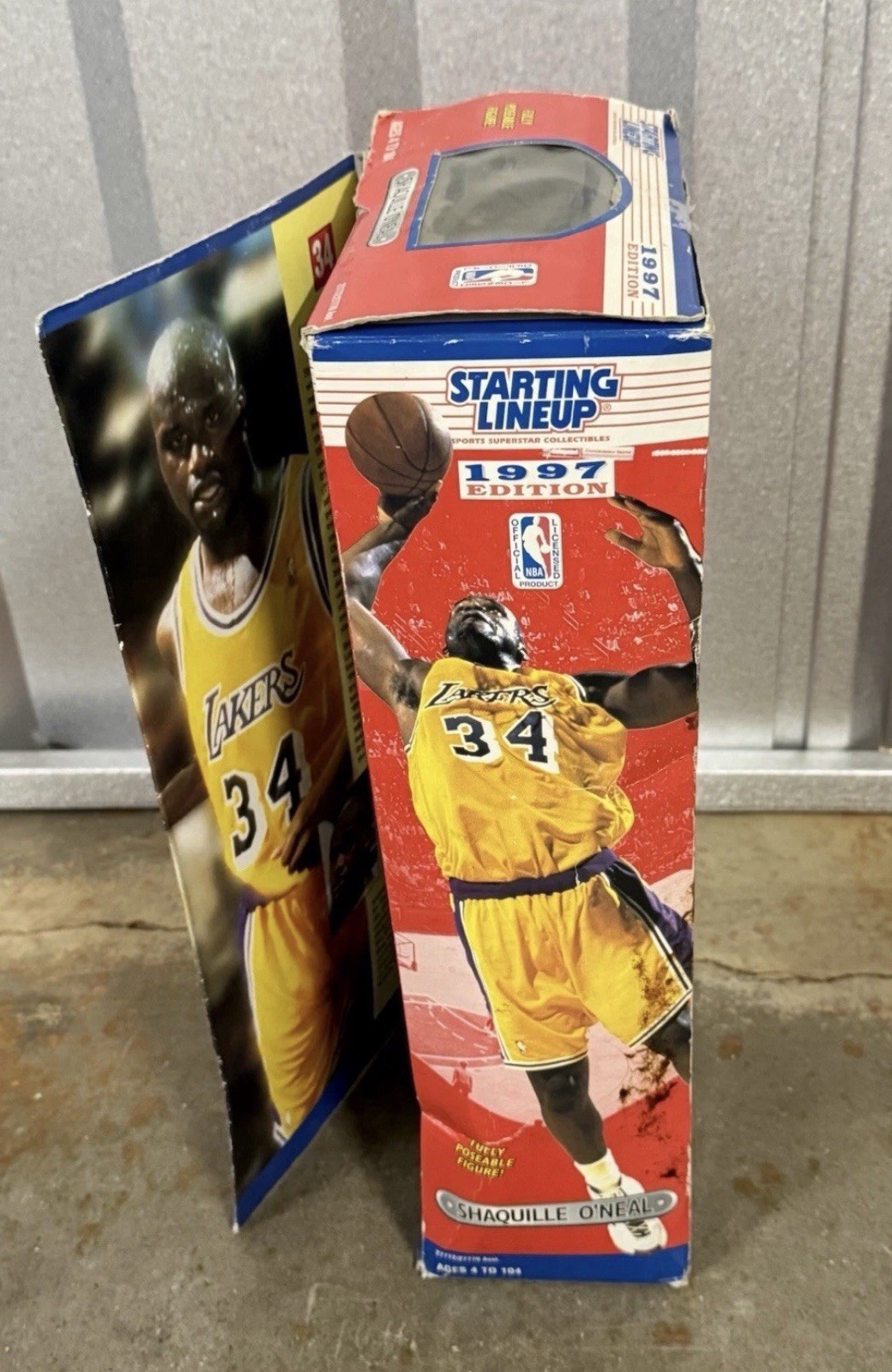 1997 NBA Shaq Shaquille O'Neal 12" Starting Lineup LA Lakers Poseable ...