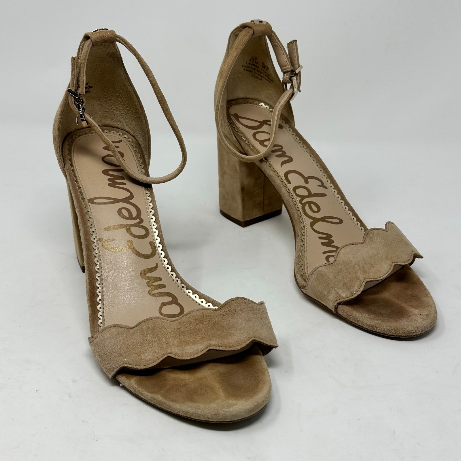 Sam Edelman Odila Scalloped Block Heel Sandals - Gem