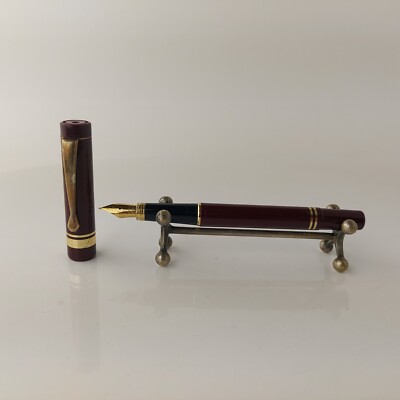 Fountain Pen Unbranded Iridium Point Germany Nib Black Plastic Gold ...