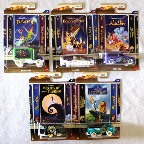 2020 Hot Wheels Disney's VHS Series Walmart Exclusive Set of 5 Cars | eBay