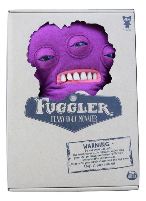 Fuggler Annoyed Alien Blue 3 Eyes Funny Ugly Monster 9” Plush Spin ...