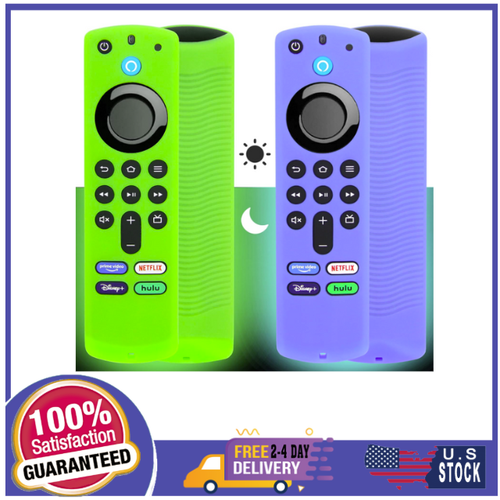 2 Pack Firestick Remote Cover Case Compatible with 3Rd Gen 4K 2021 TV ...