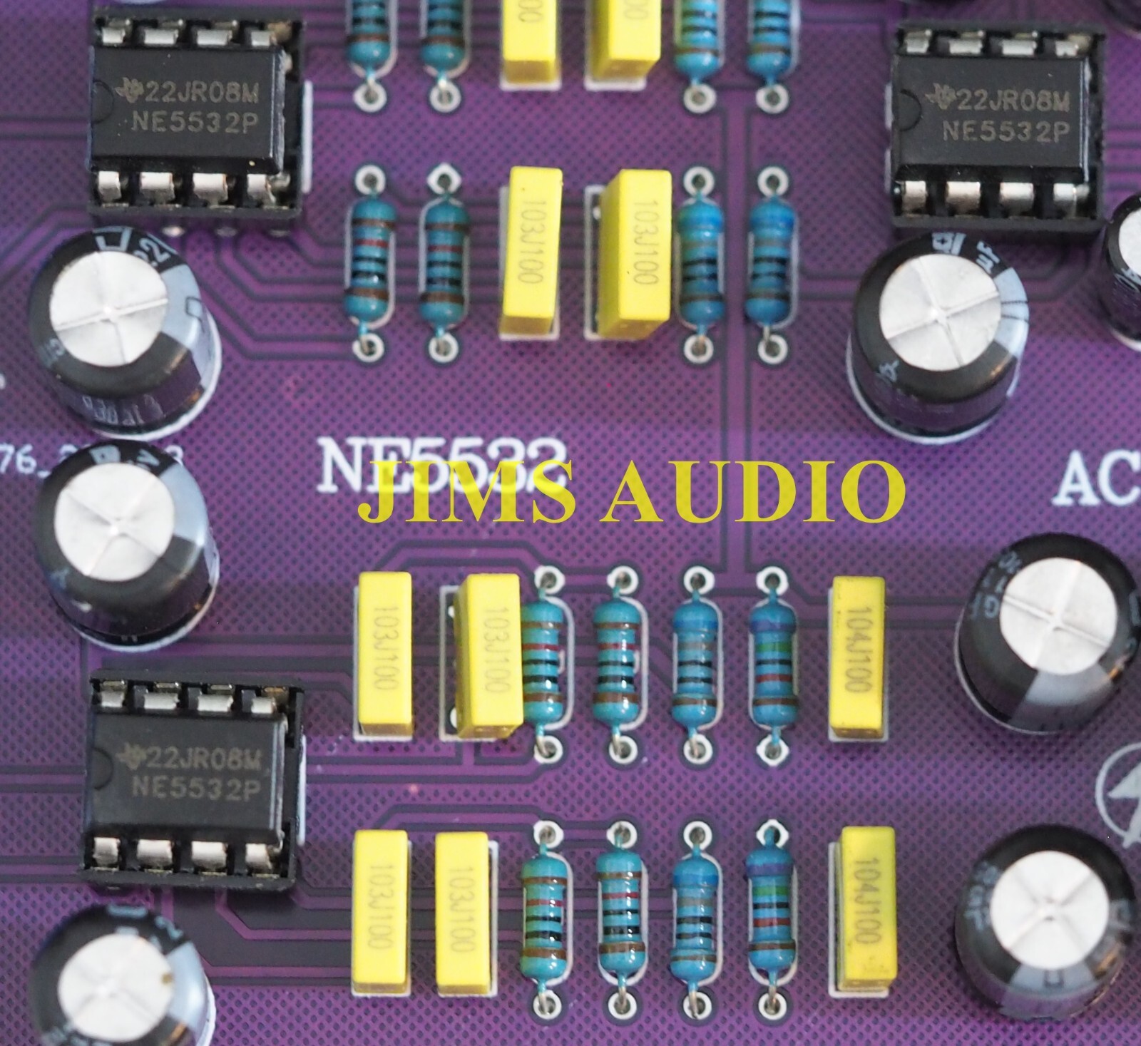 Linkwitz-Riley 12dB/Oct 2 ways electronic crossover board crossed at 3 ...