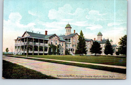 Postcard Michigan Kalamazoo Michigan Insane Asylum Male Department | eBay
