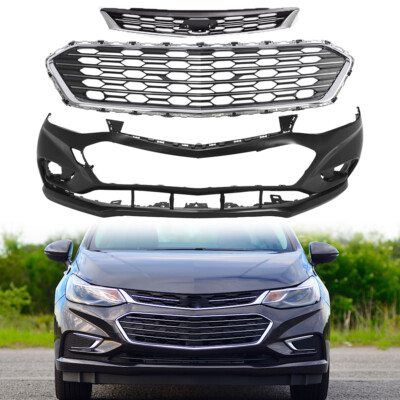 For 2016-2018 Chevy Cruze Front Bumper Cover / Front Upper / Lower ...