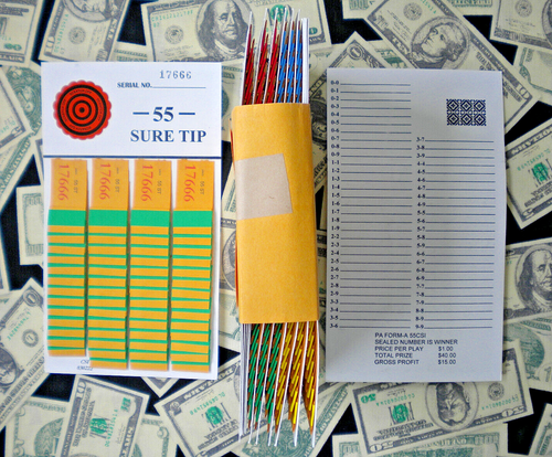 1 Dozen * 55 SURE TIP BOARDS {0-0 to 9-9} SPORT's SCORE's Pull Tabs Jar ...
