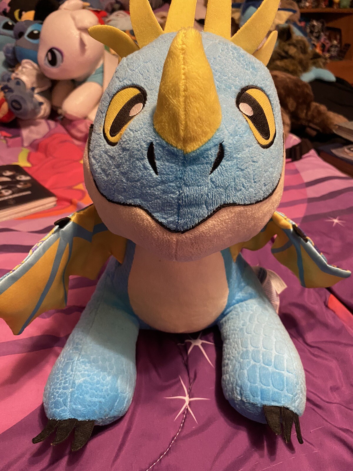 Build A Bear Plush How To Train Your Dragon Stormfly Deadly Nadder Blue ...