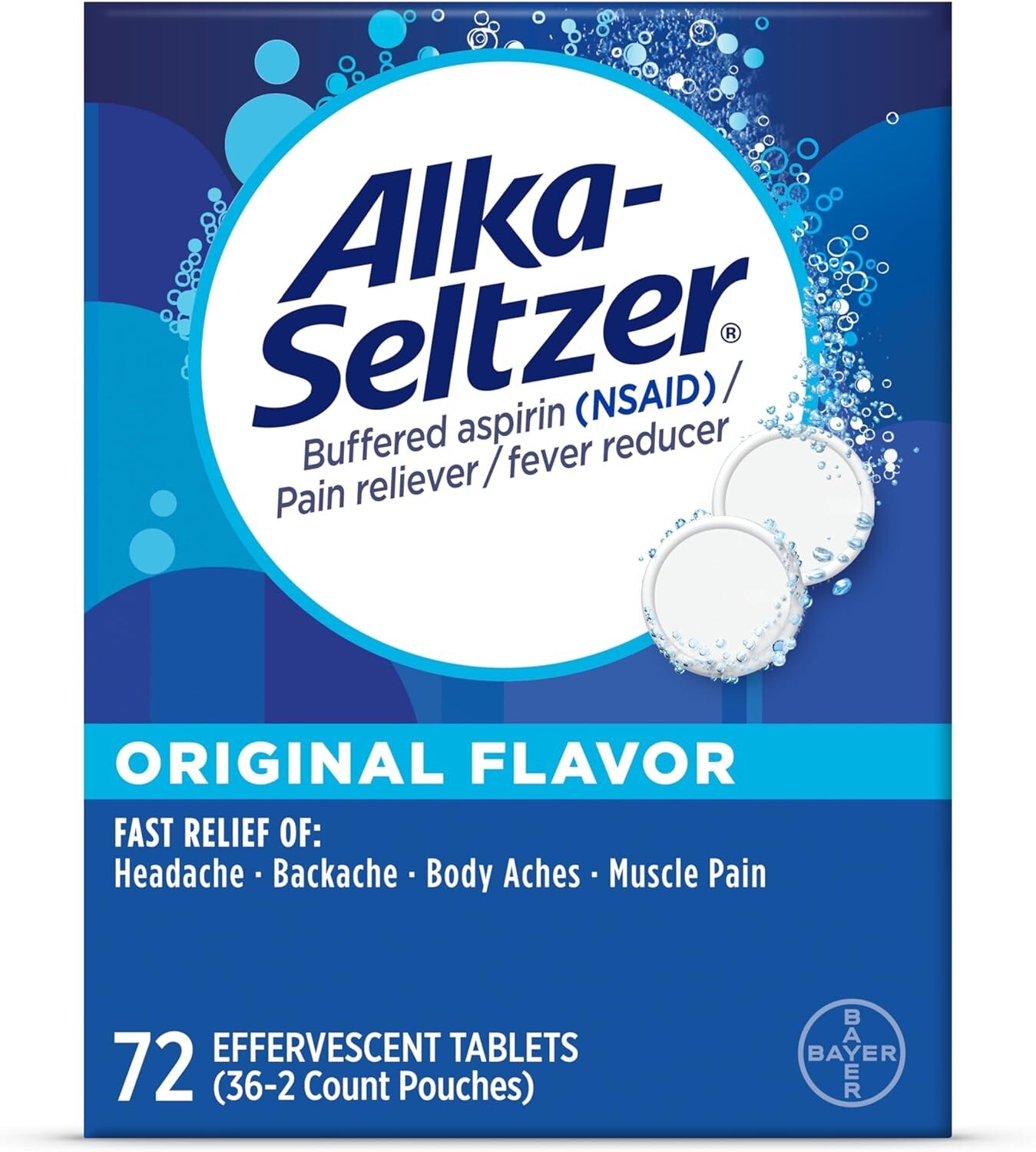 Alka-Seltzer Original Antacid Relief Effervescent Tablets 72 Count ...