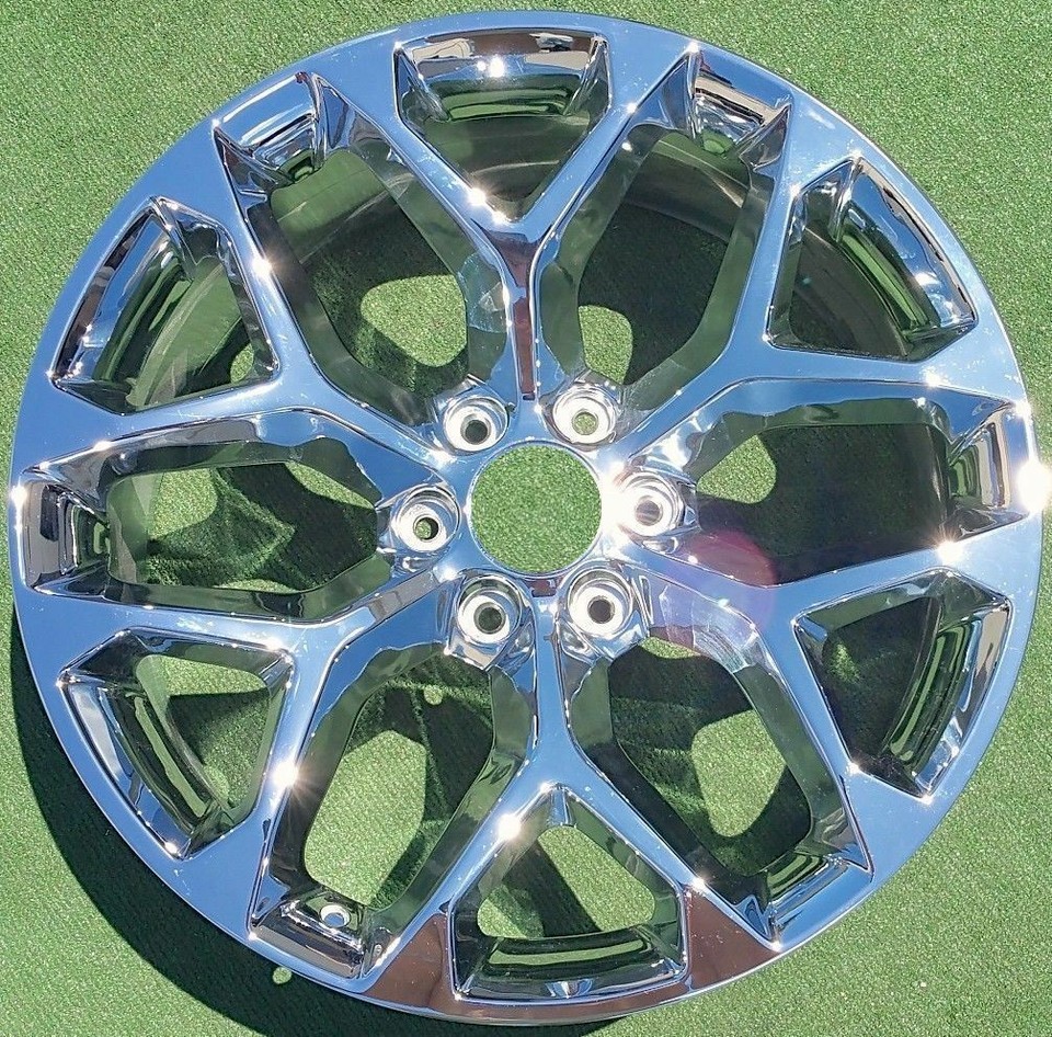 NEW Escalade Wheel Chrome OEM Factory Style GM GMC Denali Yukon 22 ...