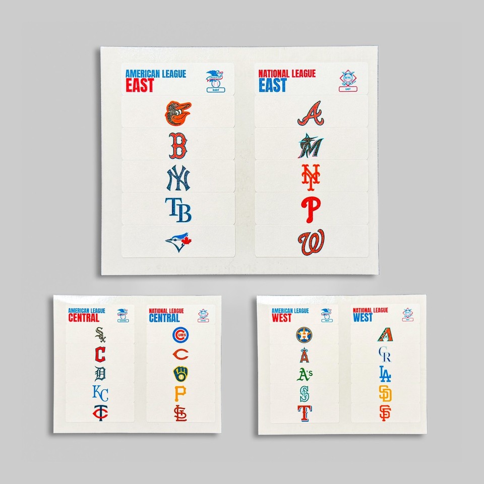 Custom MLB Logo Labels for BCW Sports & Trading Card Dividers | Labels ...