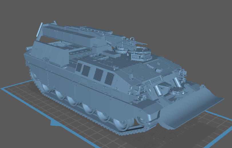 British Army CRARRV REME 3D Printed resin model various scales GREY ...