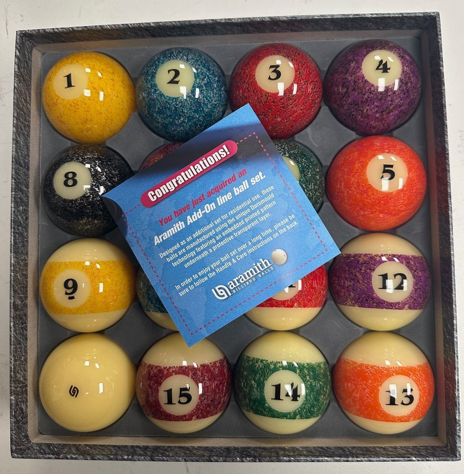 Aramith Stone Billiard Pool Ball set 2 1/4" Granite Look | eBay