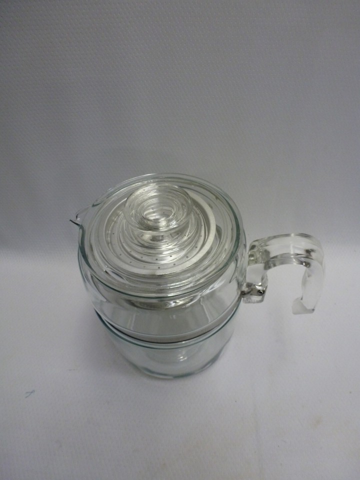 Vintage Pyrex Flameware 9 Cup Model 7759 B Percolator Complete Original ...