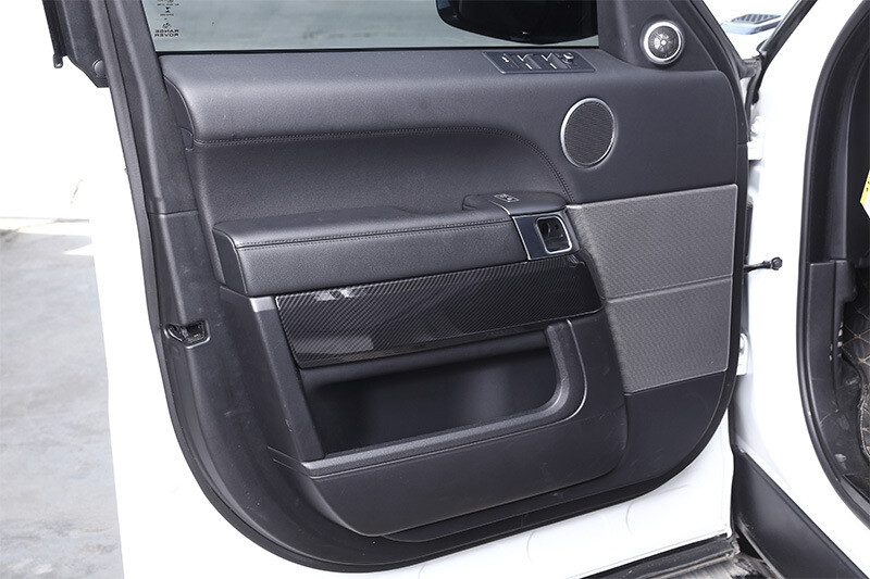 Car Carbon Interior Door Handle Panel Cover Trim For Range Rover Sport ...
