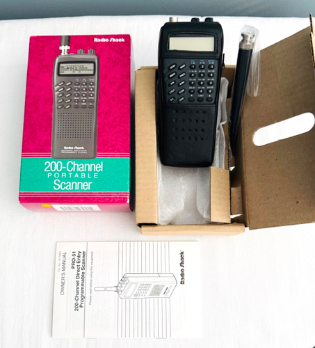New Vintage Radio Shack 200 Channel Portable Scanner Pro 51 New in Box ...