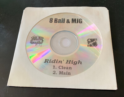 New 8 Ball & MJG ‎– Ridin’ High Promo CD Single Bad Boy South Eightball ...