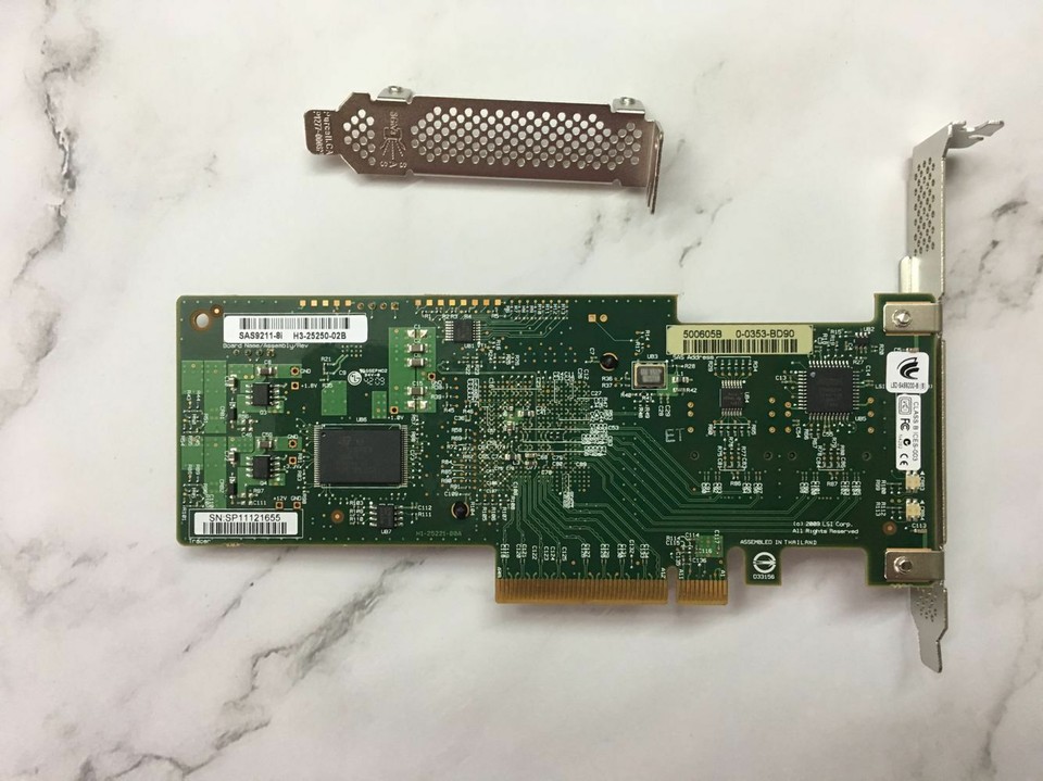 LSI 6Gbps SAS HBA 9211-8i P20 IT Mode ZFS FreeNAS unRAID + 2* SFF SATA ...