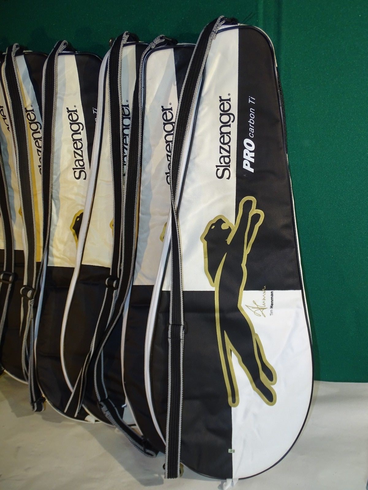 6 Slazenger Pro Carbon Ti Tim Henman Tennis Racquet Covers / Bags Only ...