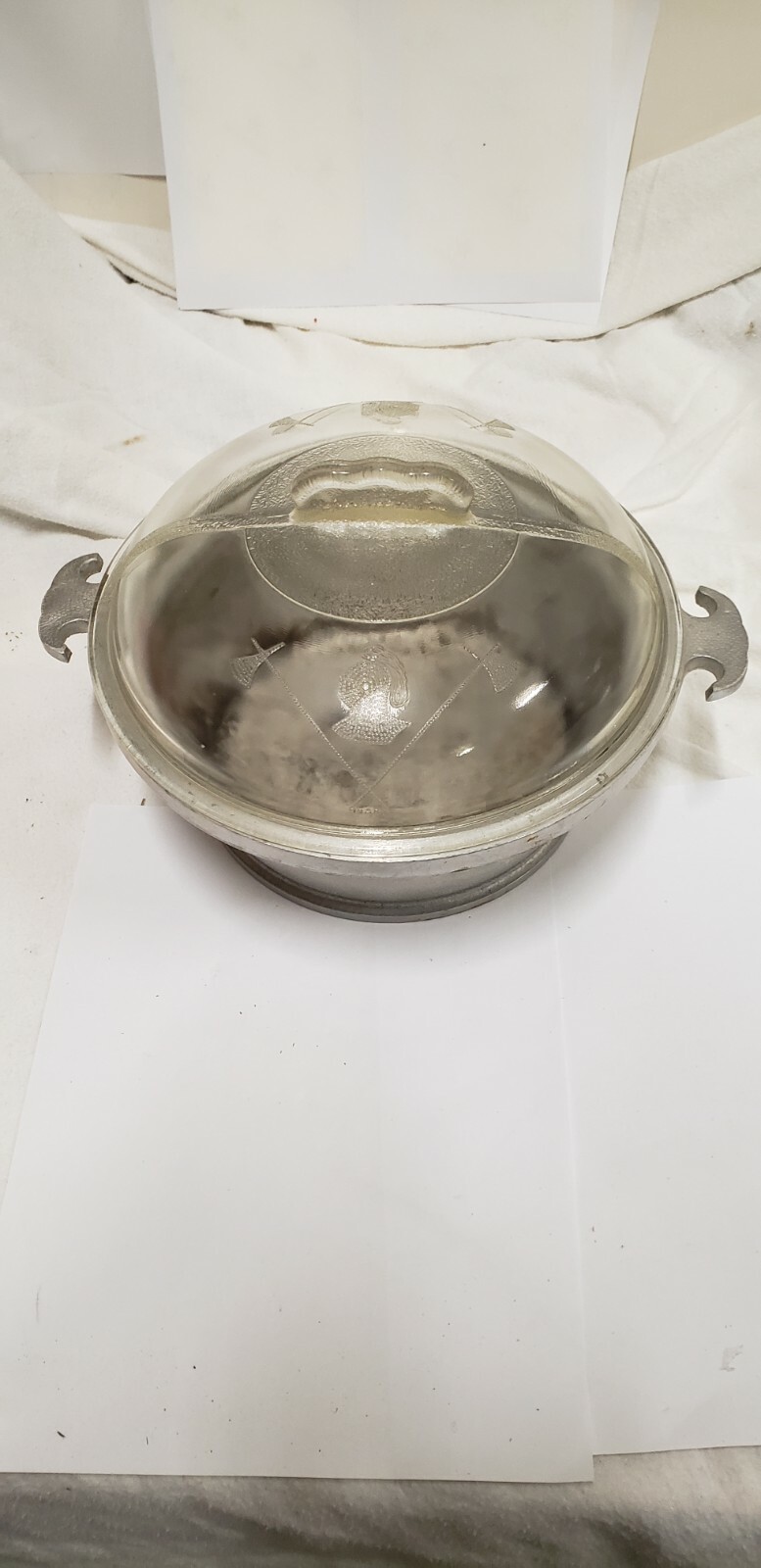 Vintage Aluminum Guardian Service Casserole Pot Roaster 9 3/4” w/Lid ...