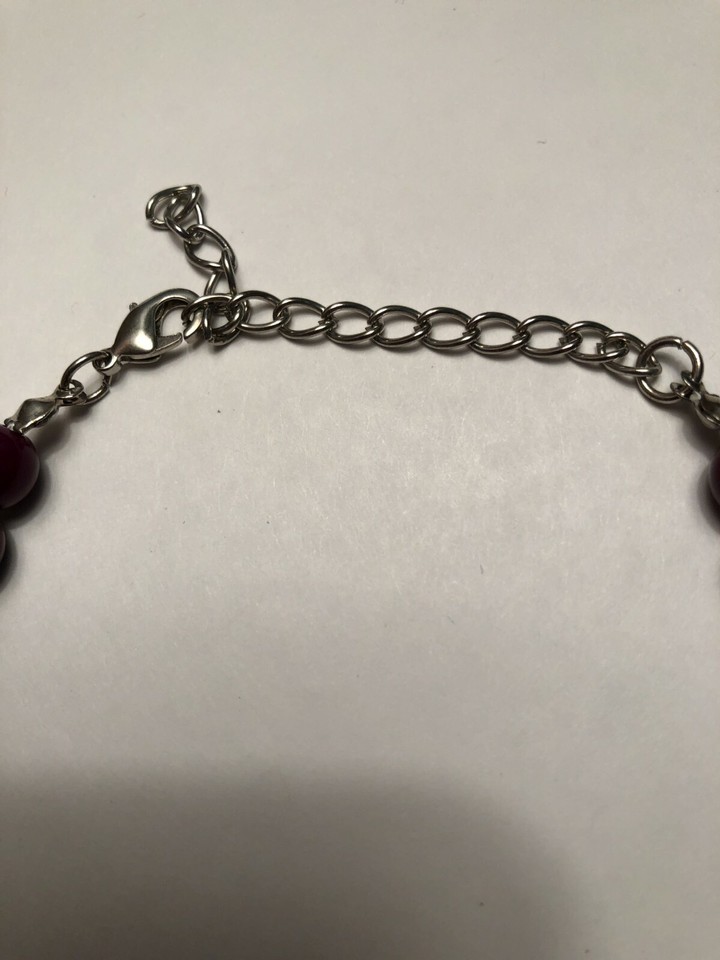 Garold Miller Friends Collection Chunky Beaded Necklace Purple/Eggplant ...