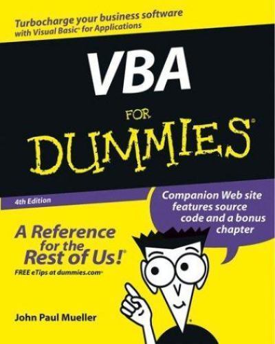 VBA for Dummies by John Paul Mueller (2003, Trade Paperback) for sale online | eBay UK
