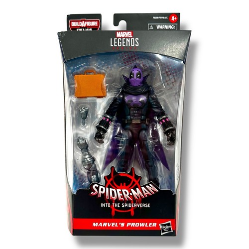 Marvel Legends Prowler BOX CREASES Into the Spider-Verse Stilt-Man BAF ...