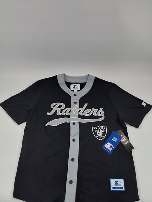 Starter Las Vegas Raiders Baseball Jersey Men's Size Large | eBay