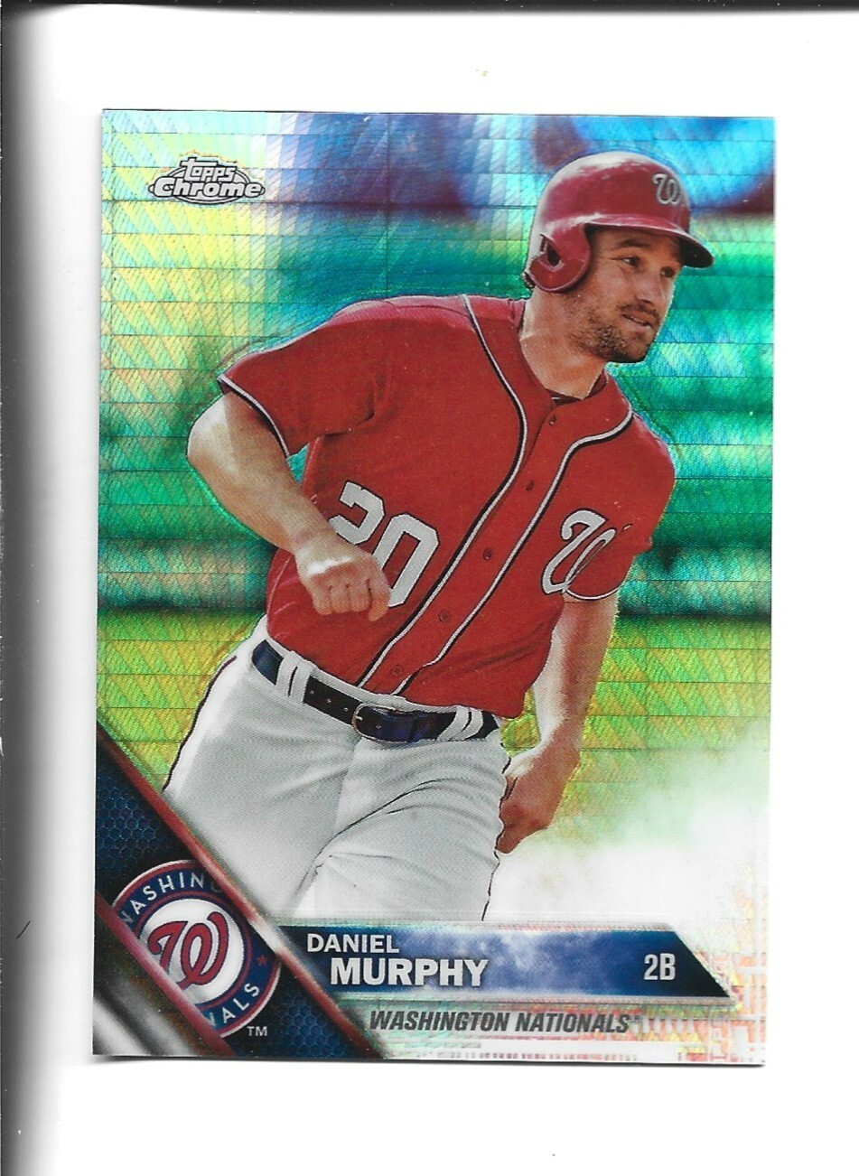 2018 Topps Chrome X-Fractor #198 Daniel Murphy card, New York Mets | eBay