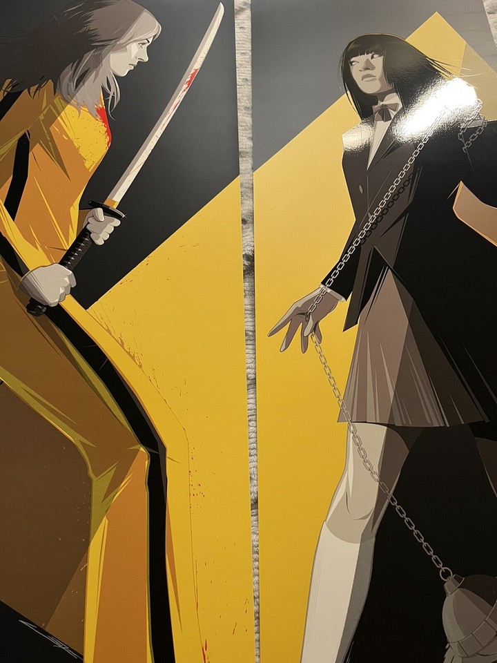 SIGNED Kill Bill Beatrix and Gogo Art Prints Craig Drake Poster Mondo ...