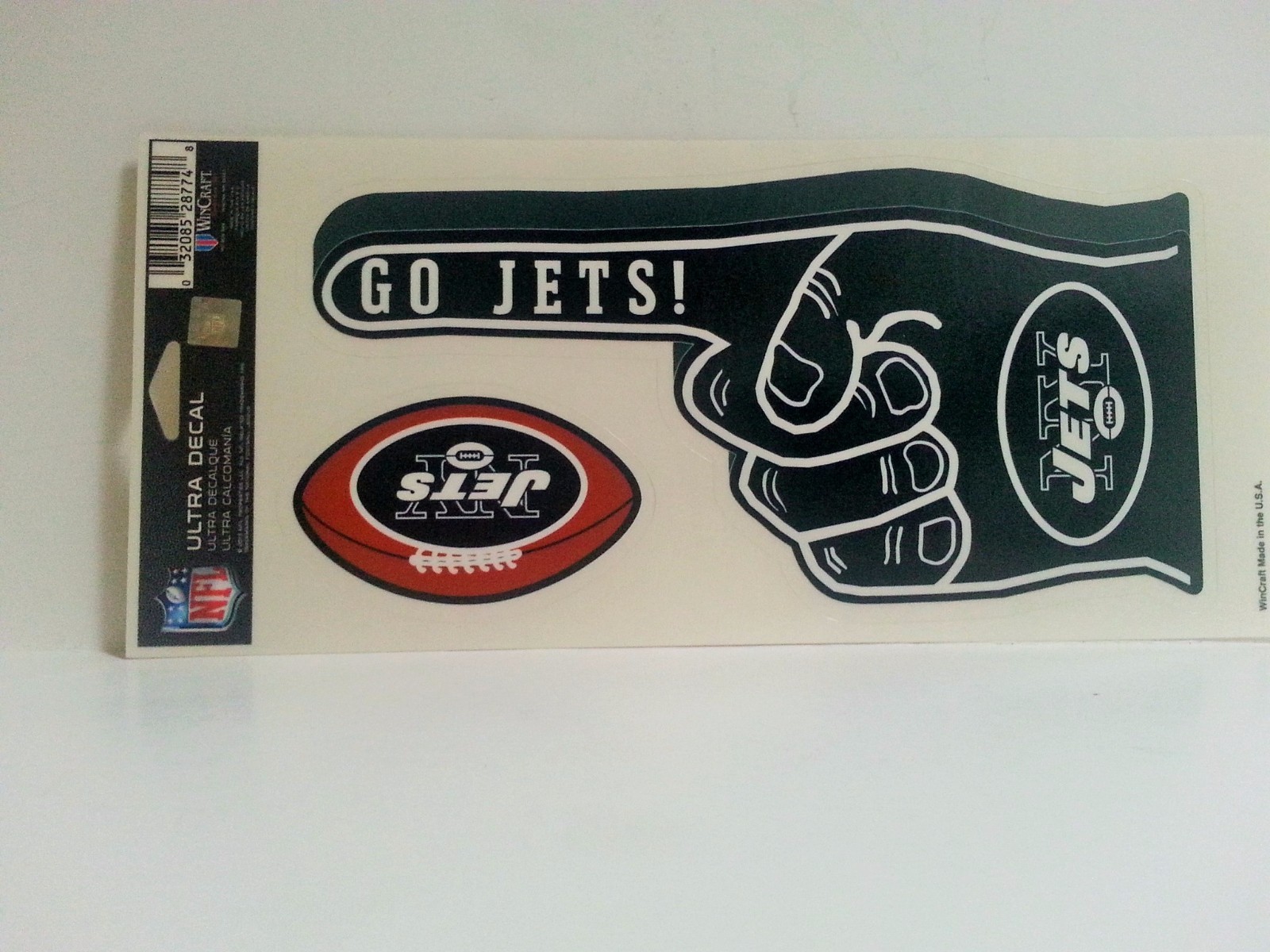 NFL Team Logo Ultra Decal Bumper Stickers plus Number 1 Fan Finger ...