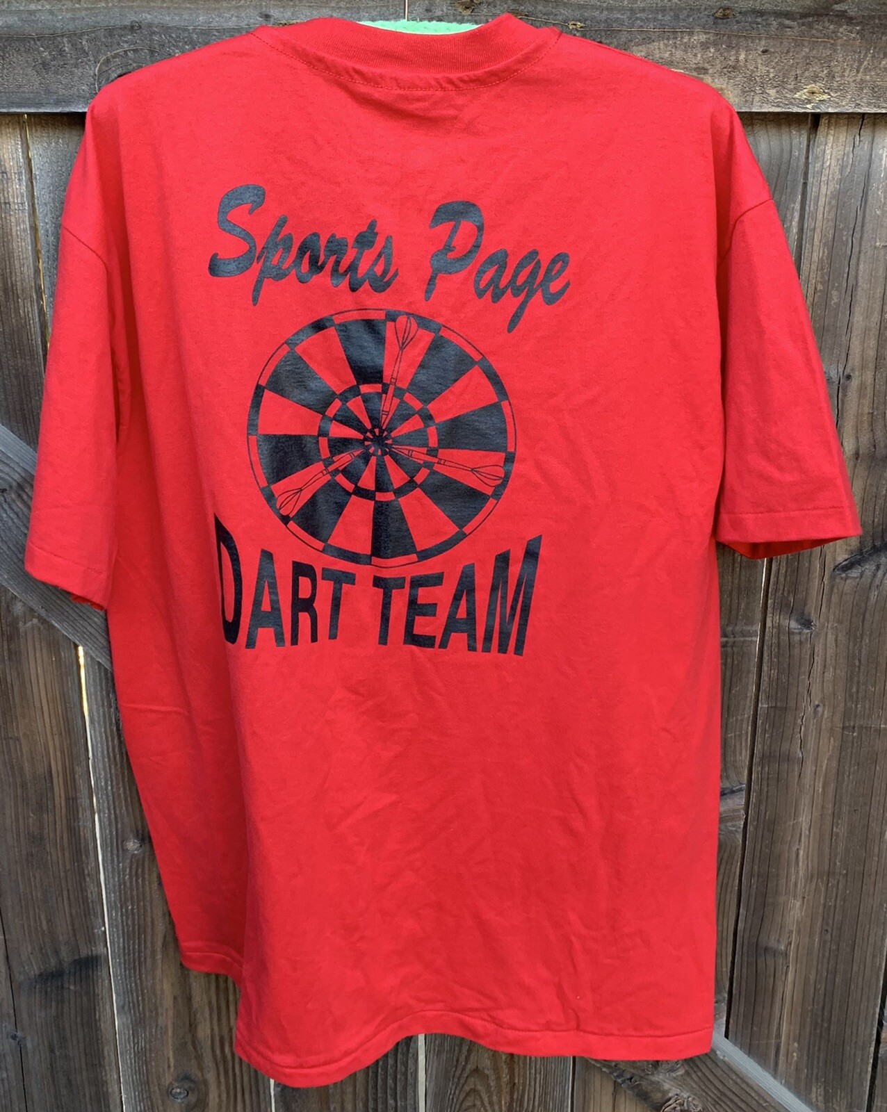 vintage Sports Page Dart Team t-shirt single stitch made in USA size XL ...