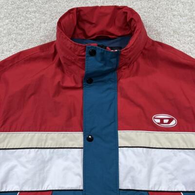 Diesel J-Rodney-A Multi-Color Oversized Jacket L Rare Nylon Diesel J-Rodney-A Multi-Color Oversized Jacket L Rare Nylon