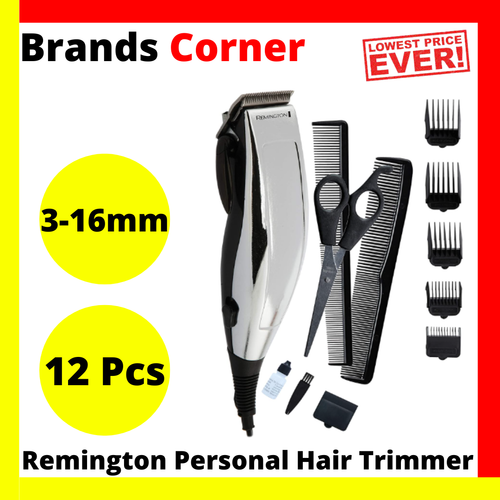 Remington Personal Haircut Kit HC70A Corded 12-Piece Pack Hair Clipper ...