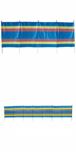 5 & 8 Pole Windbreak Wind Break Screening Outdoor Beach Privacy Camping ...