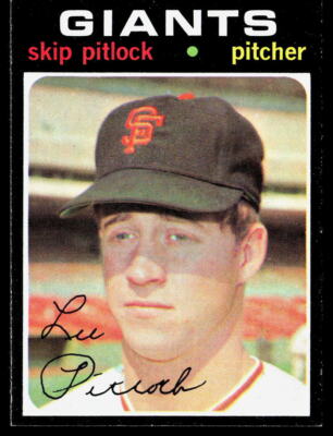Skip Pitlock 1971 Topps #19 Rookie RC | eBay