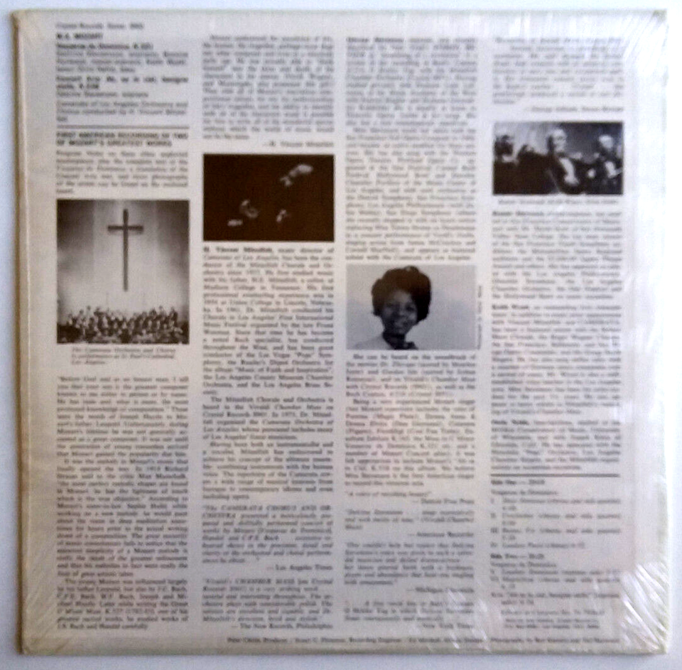 W.A. Mozart - Vinyl LP Album l 1974 Crystal Records S902 New SEALED | eBay