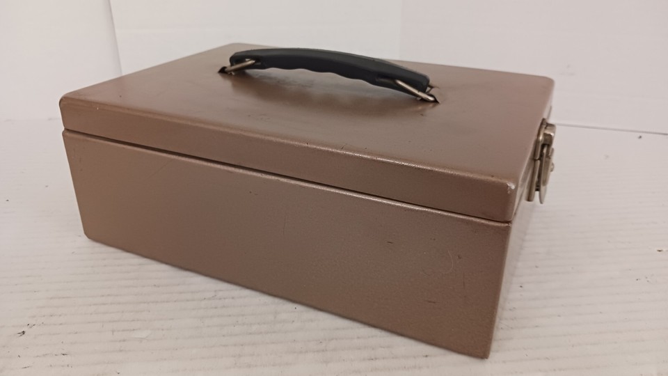Rockaway Metal Lock Box Portable Check File Case Steel Storage No Key ...