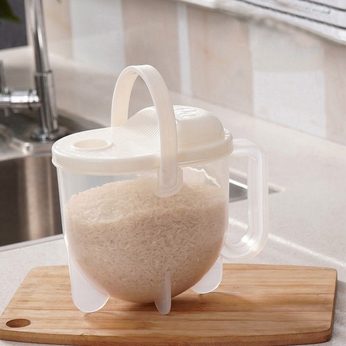 Rice Washing Strainer Multifunctional Soybean Washer Sieve White ...