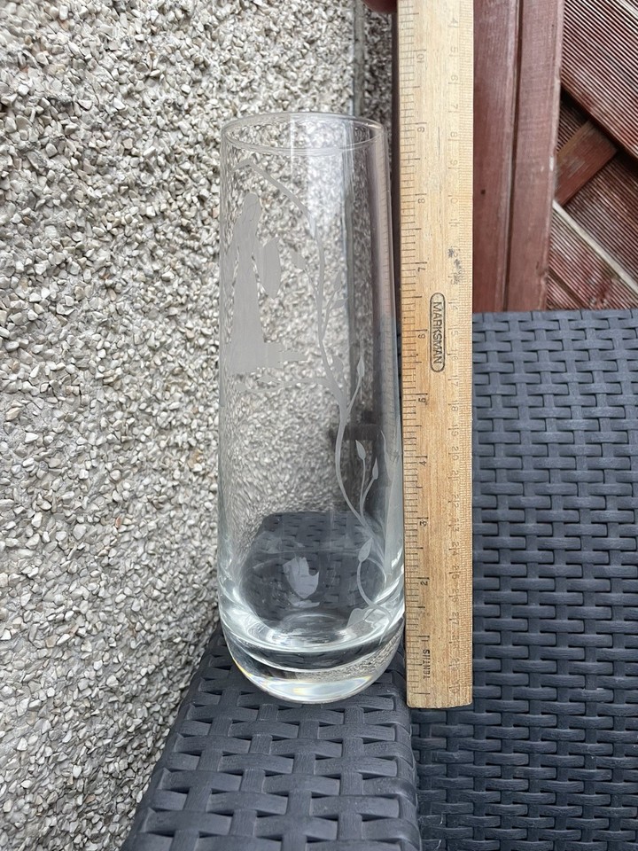 Caithness Clear Glass Vase. Romeo & Juliet. | eBay UK
