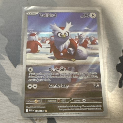 Delibird 152/132 - Mega Evolution Illustration Rare Raw Card | eBay