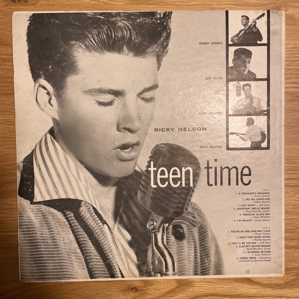 Ricky Nelson Teen Time Verve MGV2083 1957 1st Press MG V2083 VG+ Vinyl ...