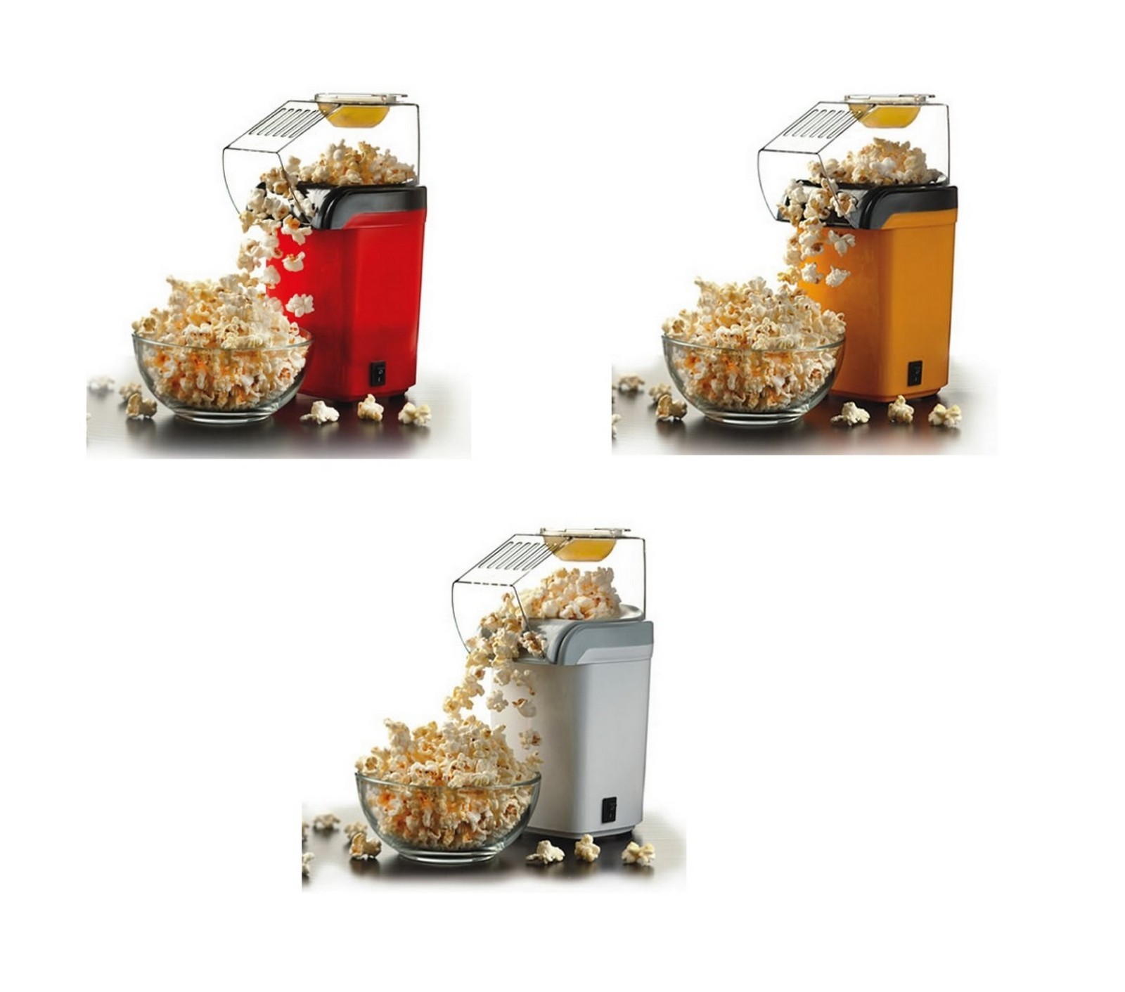 HOT AIR TABLE TOP ELECTRIC POP CORN MAKER MACHINE WITH BUTTER DISPENSER ...