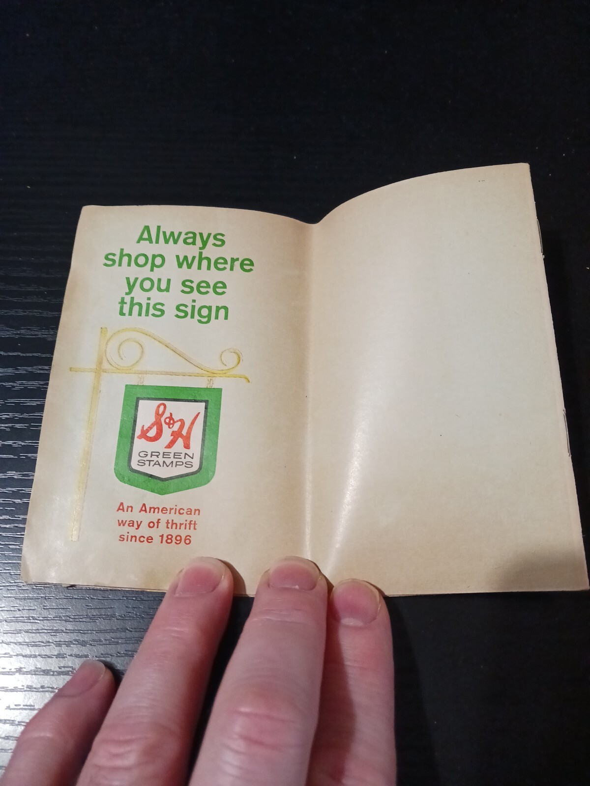 Vintage S&H Green Stamps Quick Saver Book With 24 Filled Pages of ...