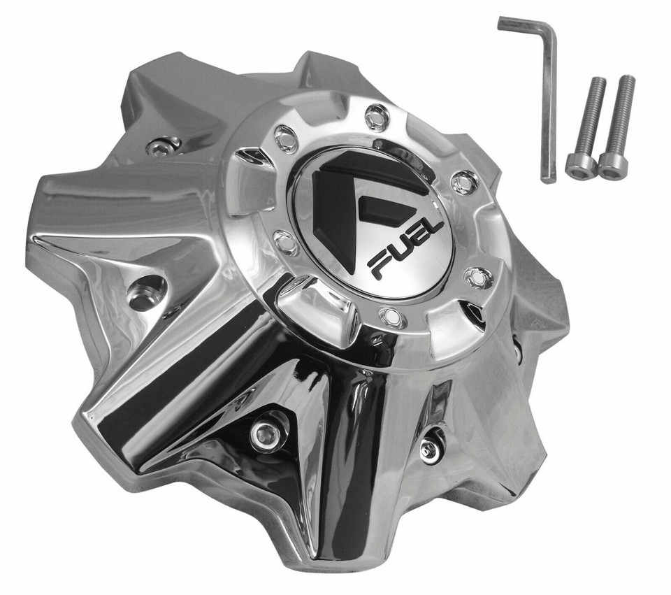 Set of 4 New 8 Lug 1002-53 Chrome Fuel Off-Road M-447 Wheel Rim Center ...